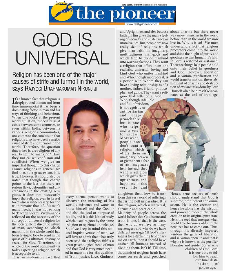 Universal God – Rajyogi Speaks